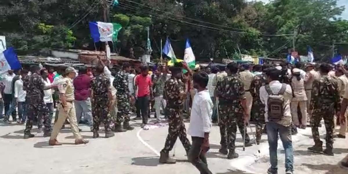 High tension in Kuppam as TDP, YSRCP activists clash ahead of ...