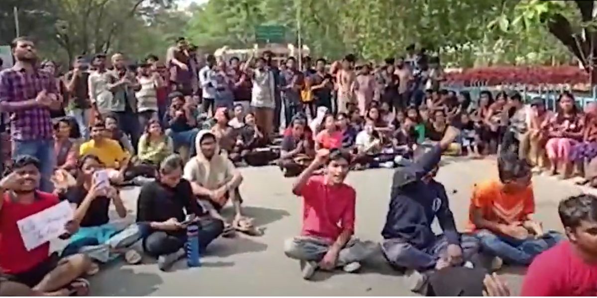 Protests on University of Hyderabad campus over sexual assault on ...