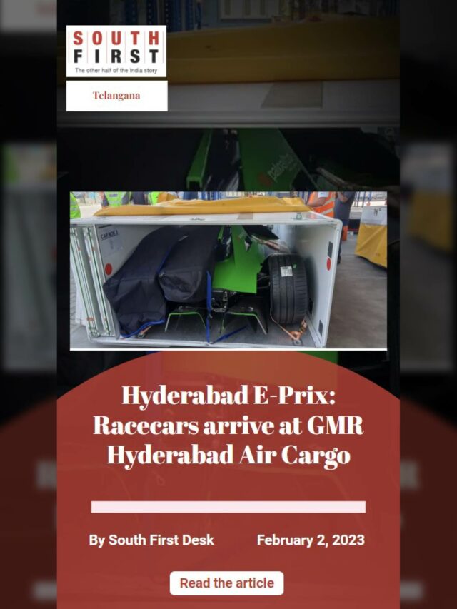 Hyderabad E-Prix: Racecars arrive at GMR Hyderabad Air Cargo - The ...