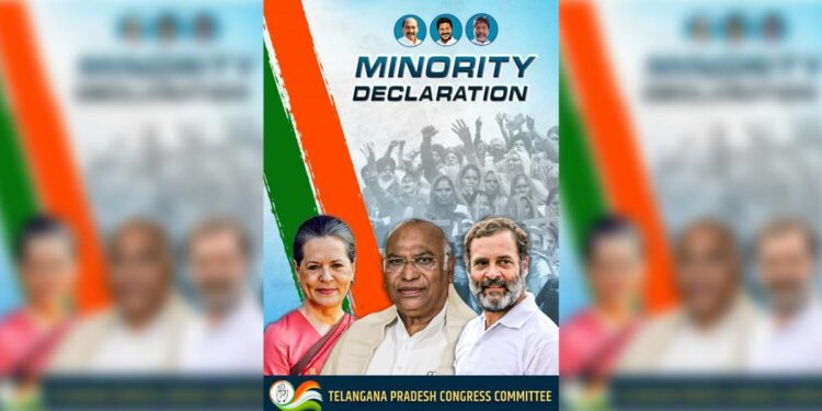 Congress unveils 'Minority Declaration' in Telangana, promises caste ...