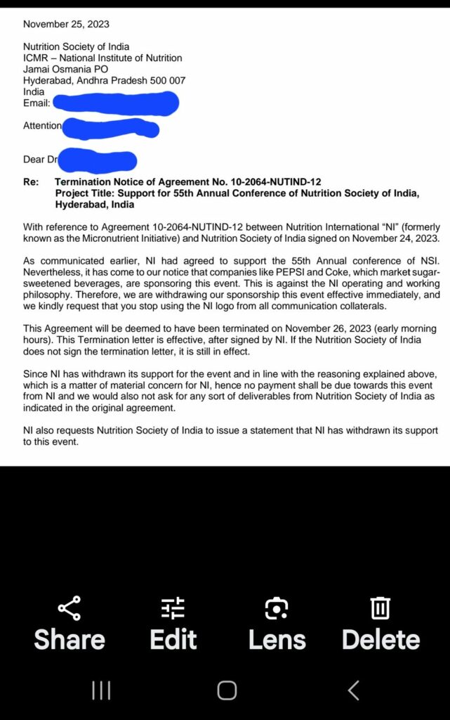 Credibility matters: Nutrition International snaps ties with NSI for ...
