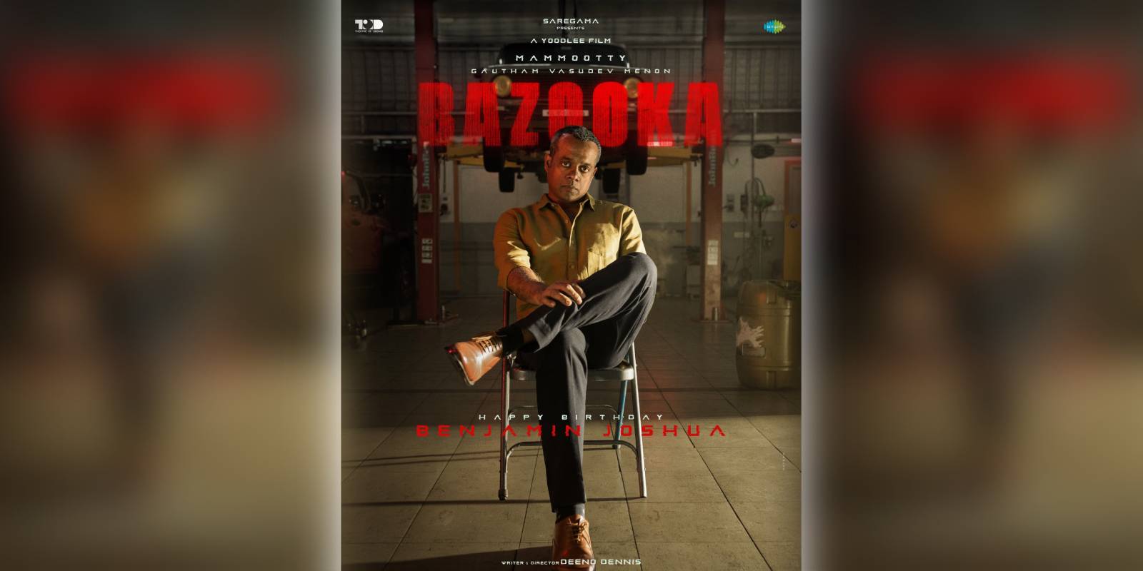 Gautam Vasudev Menon's look from 'Bazooka' revealed - The South First