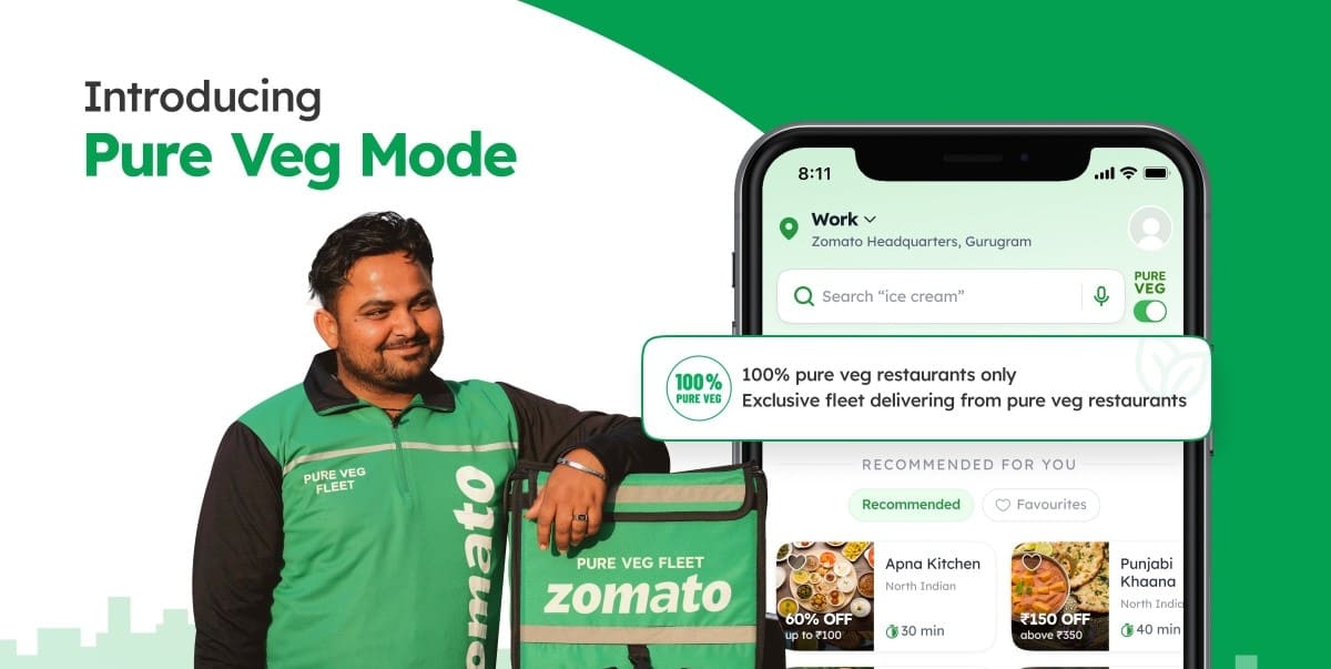 Zomato rolls back on-ground colour based segregation of 'pure veg ...