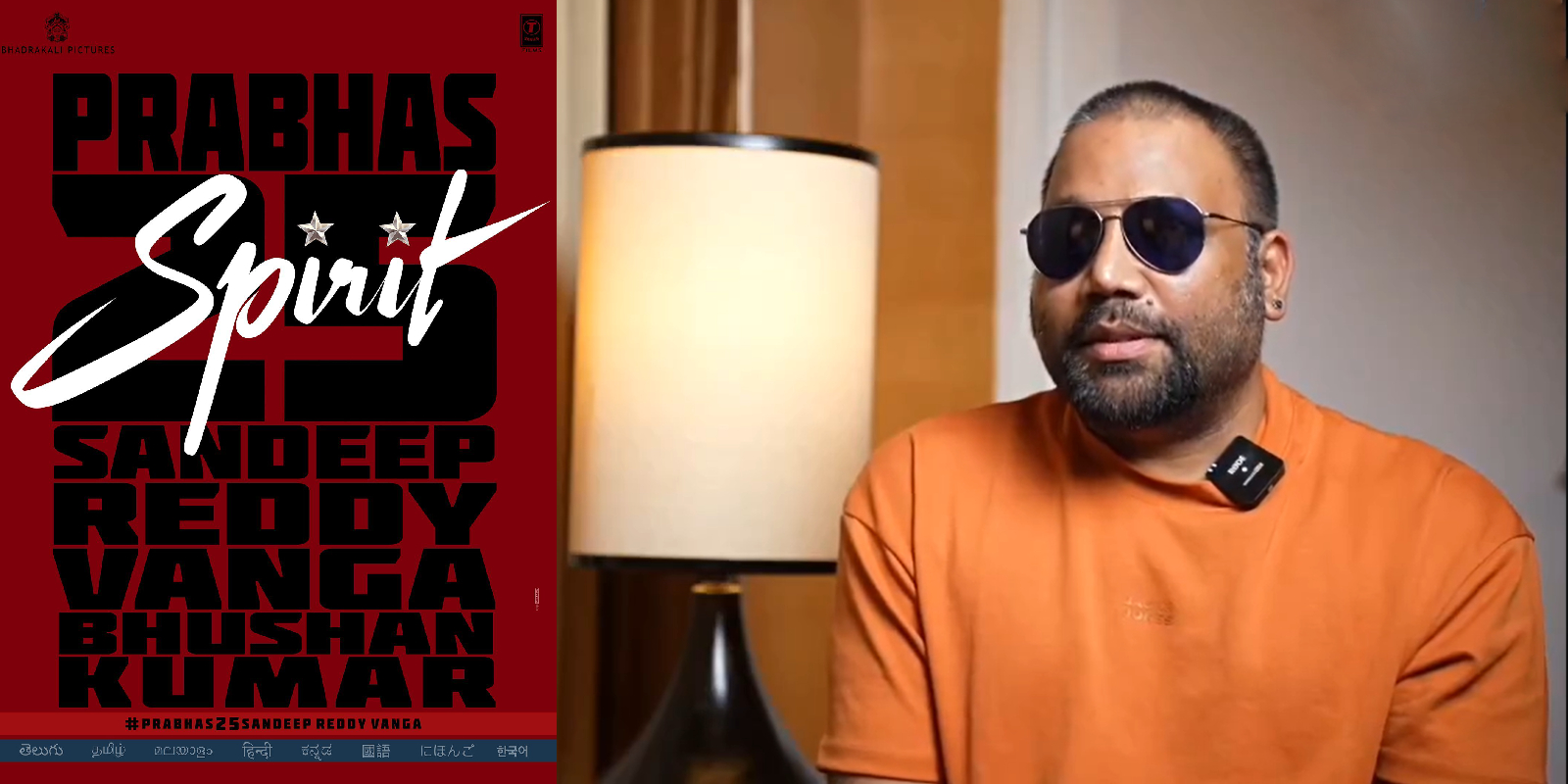 Sandeep Reddy Vanga shares updates on Prabhas' 'Spirit' - The South First